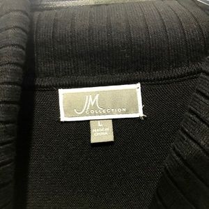 JM Collection | Sweaters | Jm Collection Sz Lg Black Top Cardigan ...